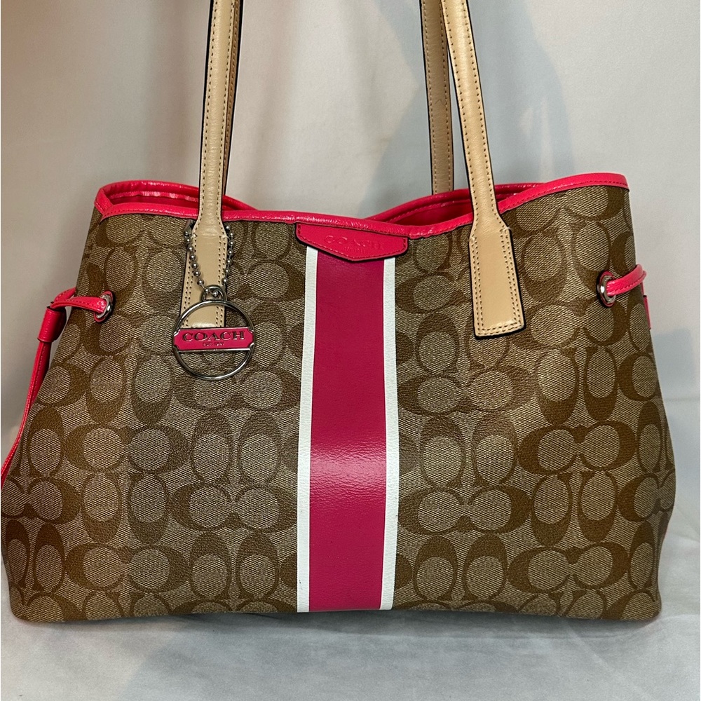 Coach Signature Carryall Large Tote Drawstring - Gem